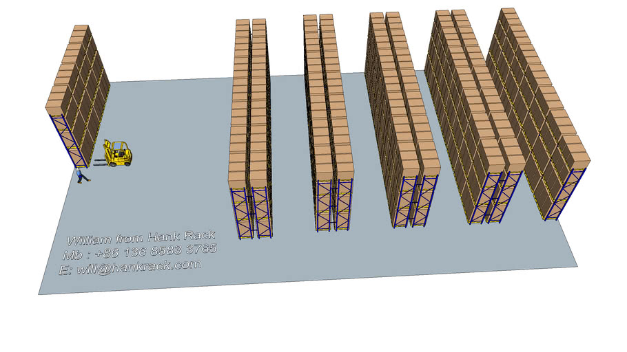 Warehouse Pallet Rack | 3D Warehouse