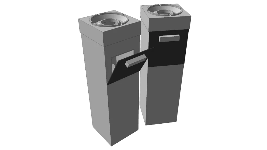 Ash Tray Trash Can | 3D Warehouse