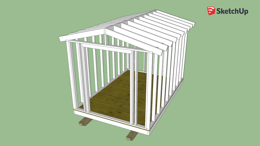 Gable Roof Shed Yukon | 3D Warehouse