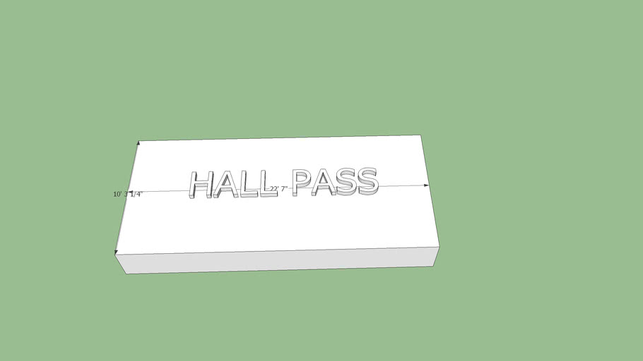 hall pass 2016b | 3D Warehouse
