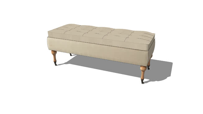 Banc capitonnee | 3D Warehouse