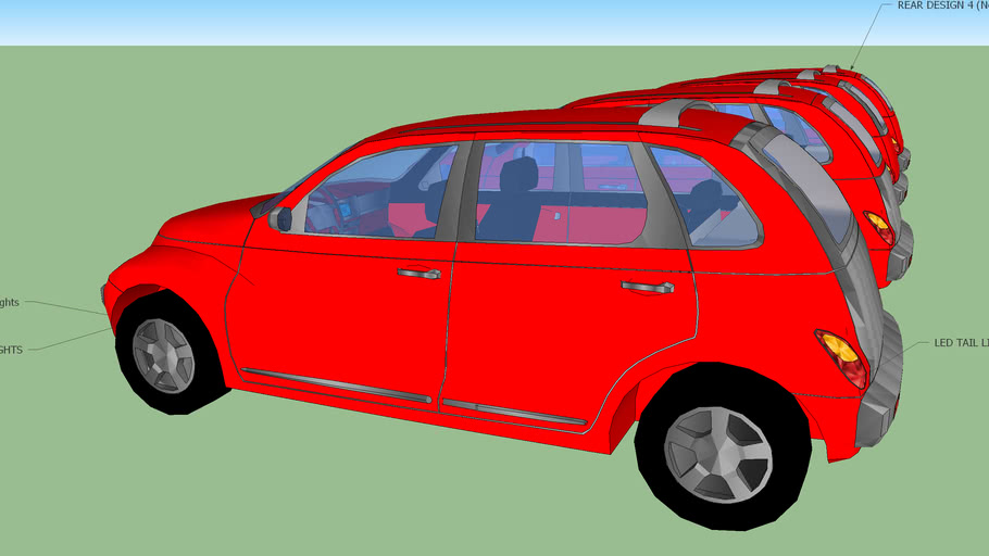 PT Cruiser 2015 Ver.2 (Ultra Luxury Trim) With Alternate Rear Designs ...