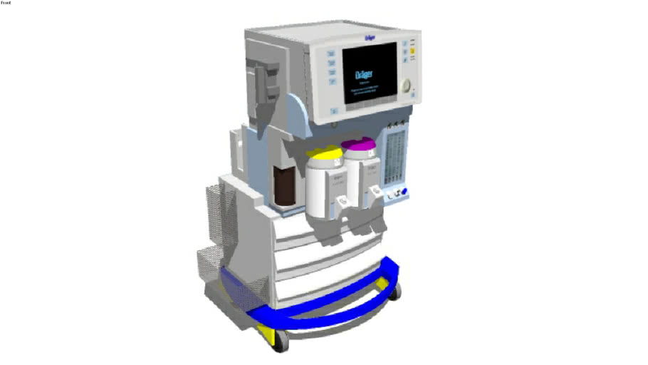 Dräger Fabius XL plus Anaesthesia Workstation | 3D Warehouse