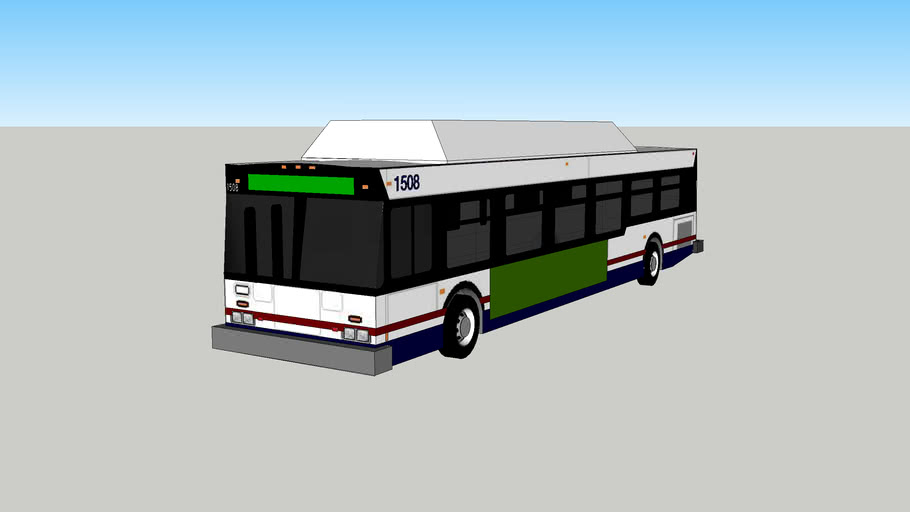 1997 New Flyer C40LF | 3D Warehouse