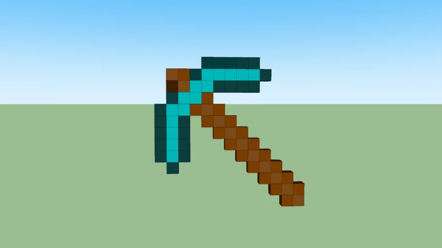 minecraft diamond pickaxe | 3D Warehouse