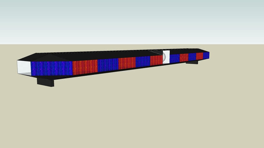 LED federal/police light bar | 3D Warehouse