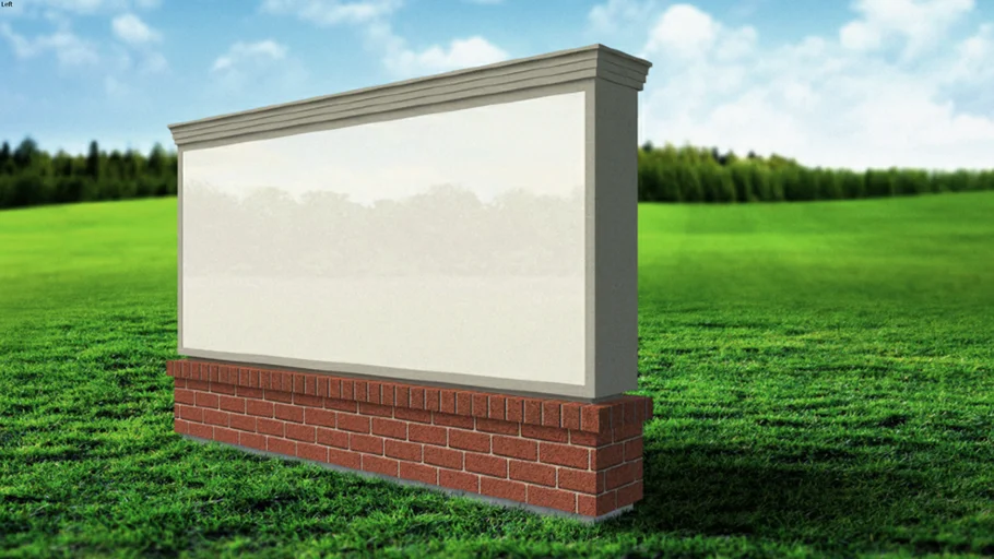 Standard Monument Sign | 3D Warehouse