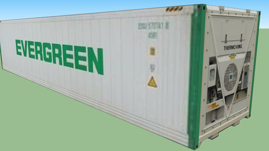 EVERGREEN Refrigerated Container | 3D Warehouse