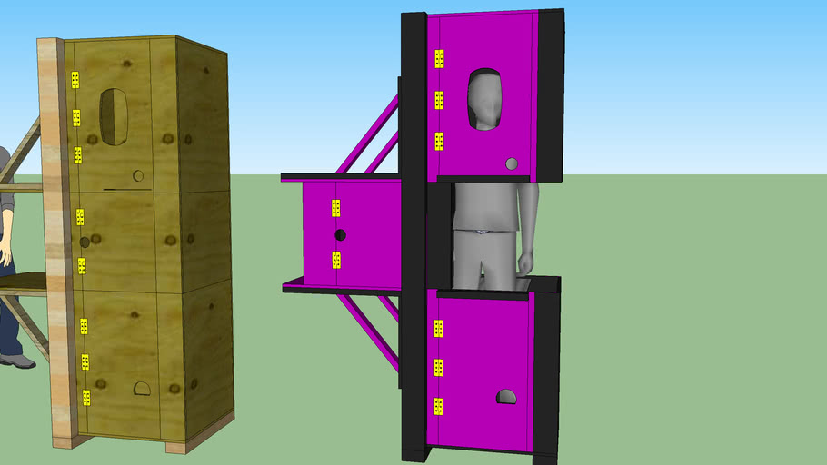 Zig Zag box/Girl illusion | 3D Warehouse