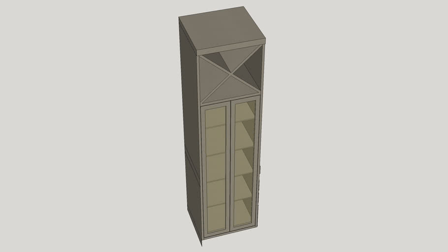 Cristaleira Com Vidro Champagne 3d Warehouse 7764