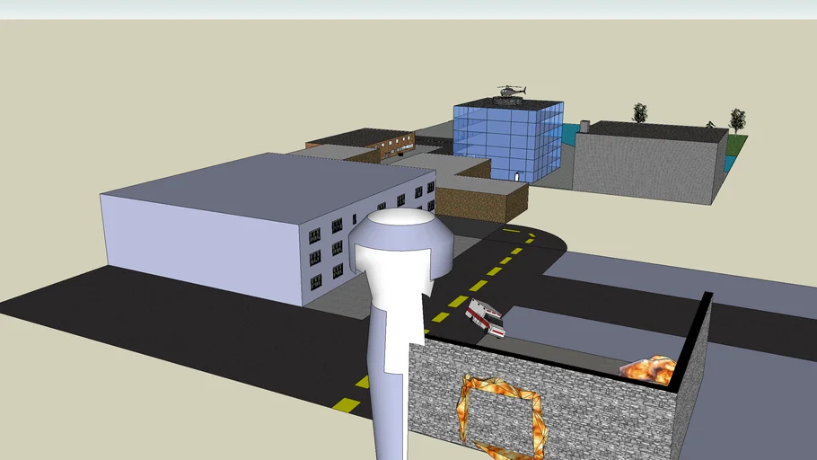 city with random thing | 3D Warehouse