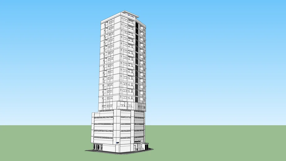 Prédio residencial adaptado para terreno de esquina | 3D Warehouse