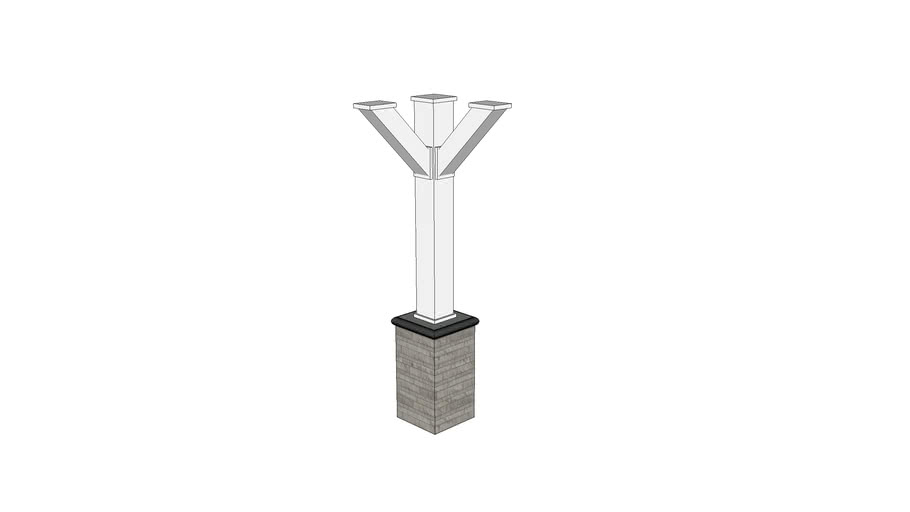 Modern Craftsman Corner Column | 3D Warehouse