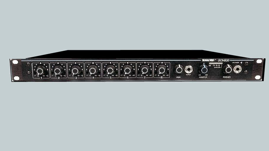 Shure SCM 800 Rack Mount Mixer | 3D Warehouse