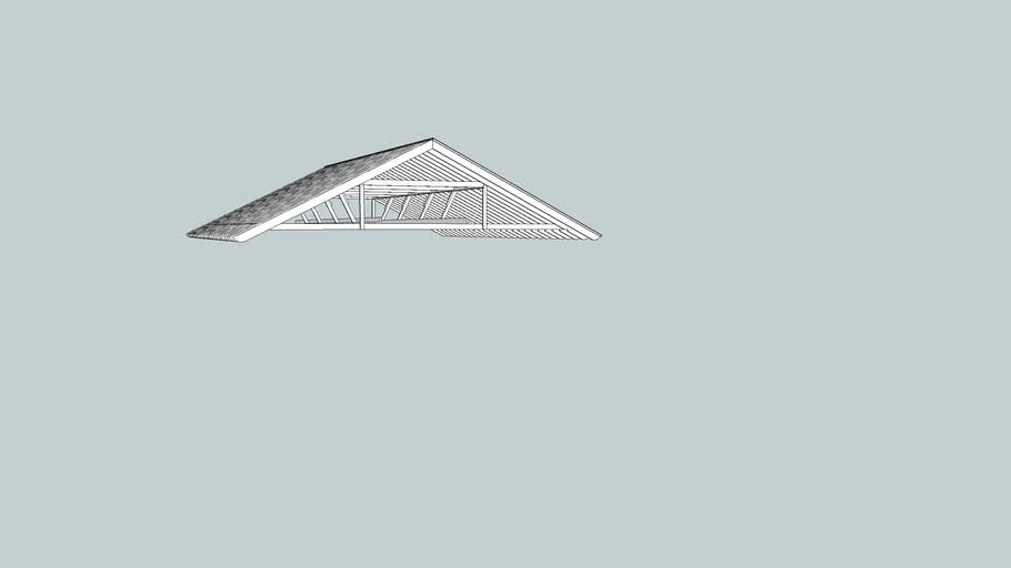 Roof with Framing | 3D Warehouse
