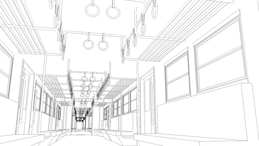 Train inside | 3D Warehouse