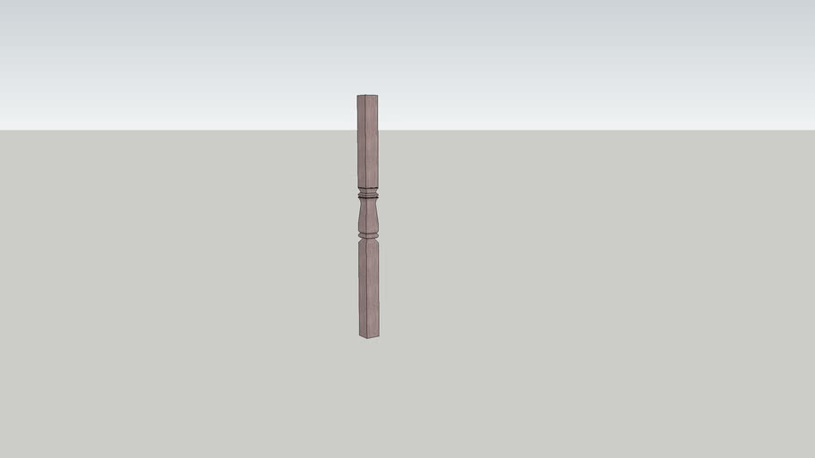 wooden column | 3D Warehouse