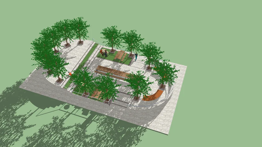 Place Urbaine + Animation | 3D Warehouse