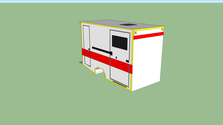 RTW Bayerisches Rotes Kreuz Aufbau V2.0 | 3D Warehouse