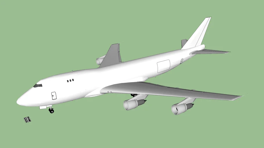 Boeing 747-100F PW engines | 3D Warehouse