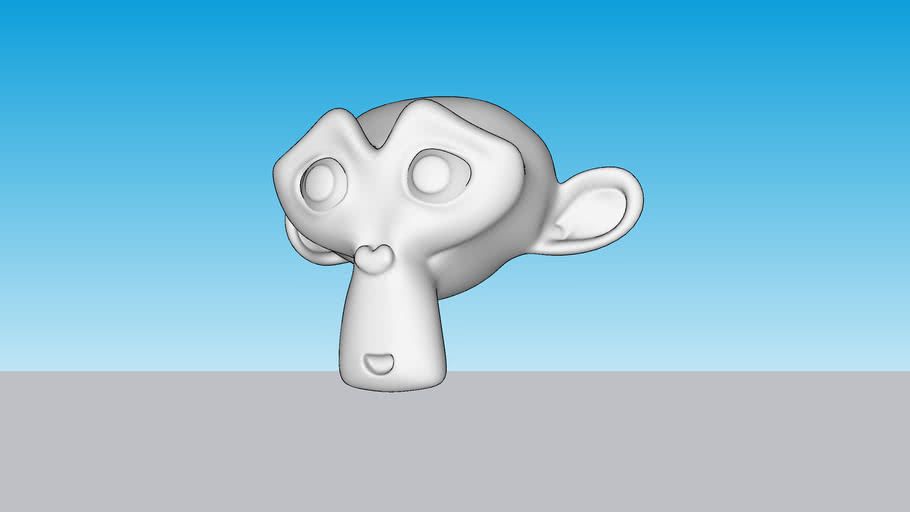 Suzanne - a monkey mesh from blender 3d | 3D Warehouse
