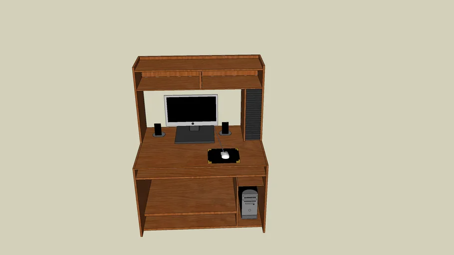 computer desk | 3D Warehouse
