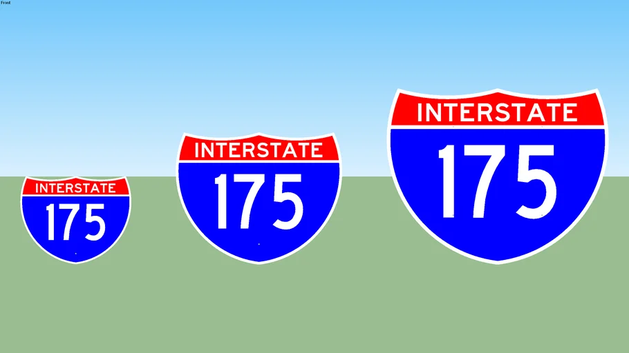 Interstate 175 Sign | 3D Warehouse