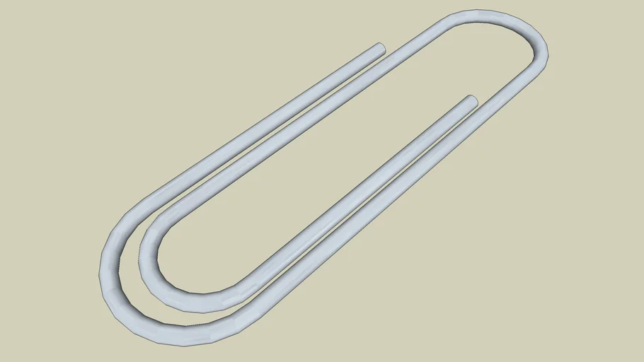 (paper-)clip, (paper-)fastener | 3D Warehouse