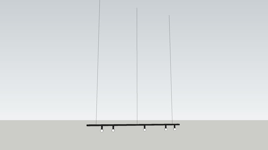 Dot Linear Suspension Light | 3D Warehouse
