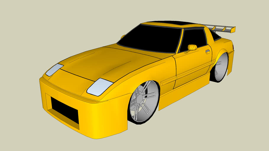 Tuned 1983 Mazda RX7 | 3D Warehouse