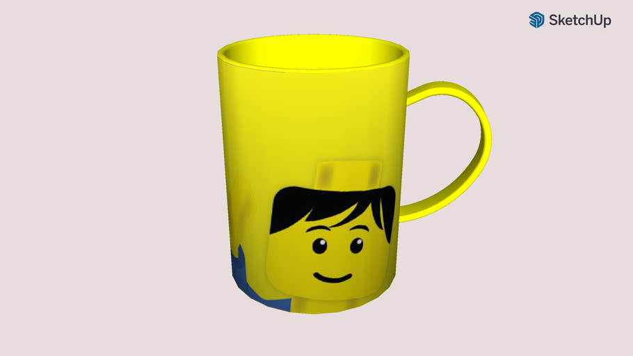 Yellow LEGO Mug | 3D Warehouse