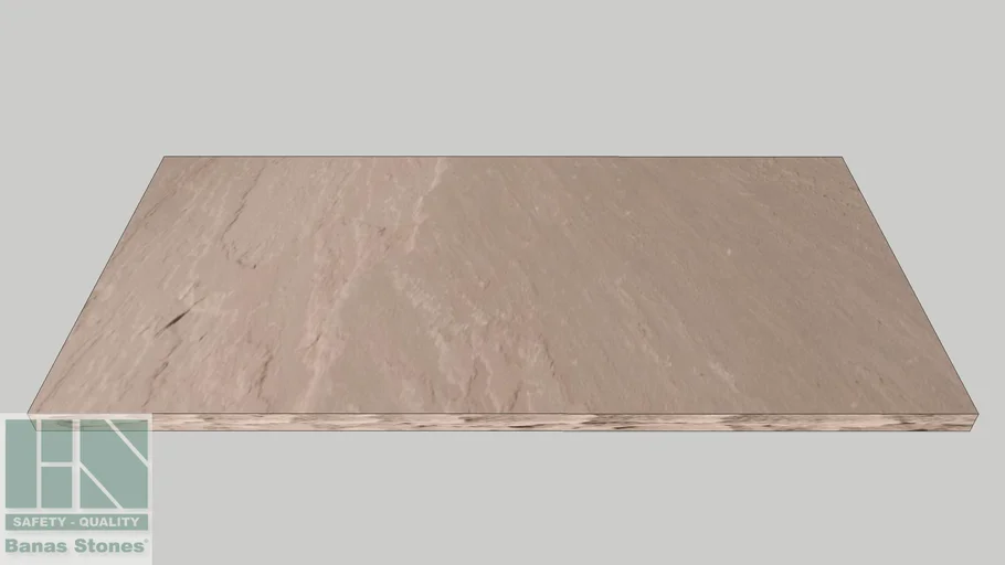 Banas Stones Natural Jumbo Slabs - 36' x 72' - Banas Flint | 3D Warehouse