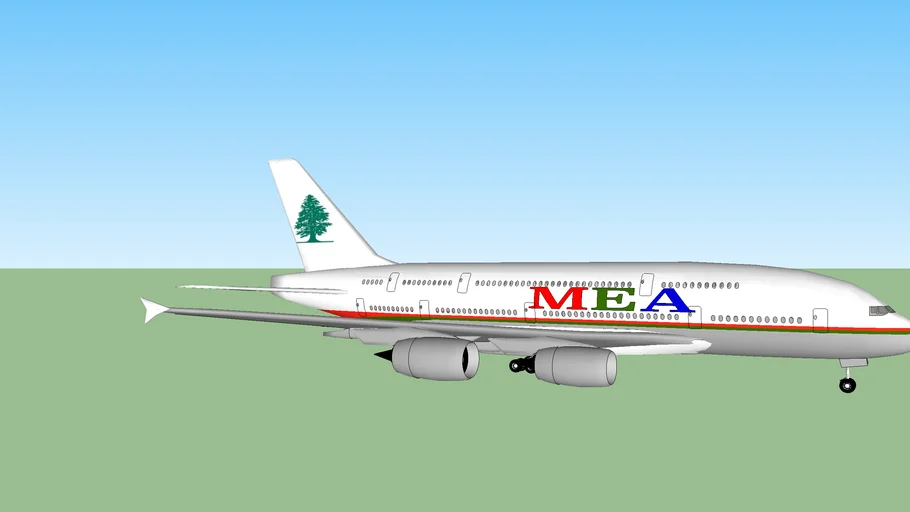 MEA - Middle East Airlines A380 | 3D Warehouse