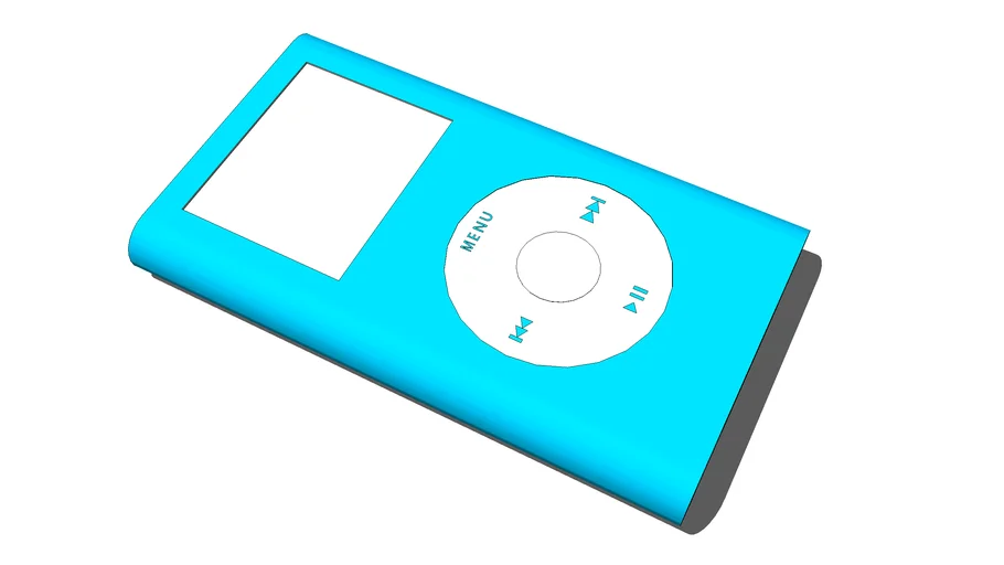 Ipod Mini (1st generation) Blue (Offical Color) | 3D Warehouse