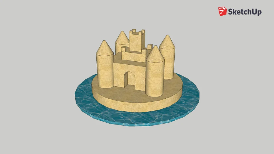 PCD 3D Digital Ben Glaser Sandcastle | 3D Warehouse
