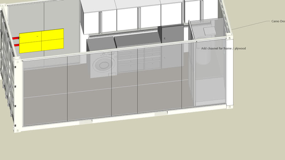 April 6th - Final Build Concept - 20' Shipping Container | 3D Warehouse
