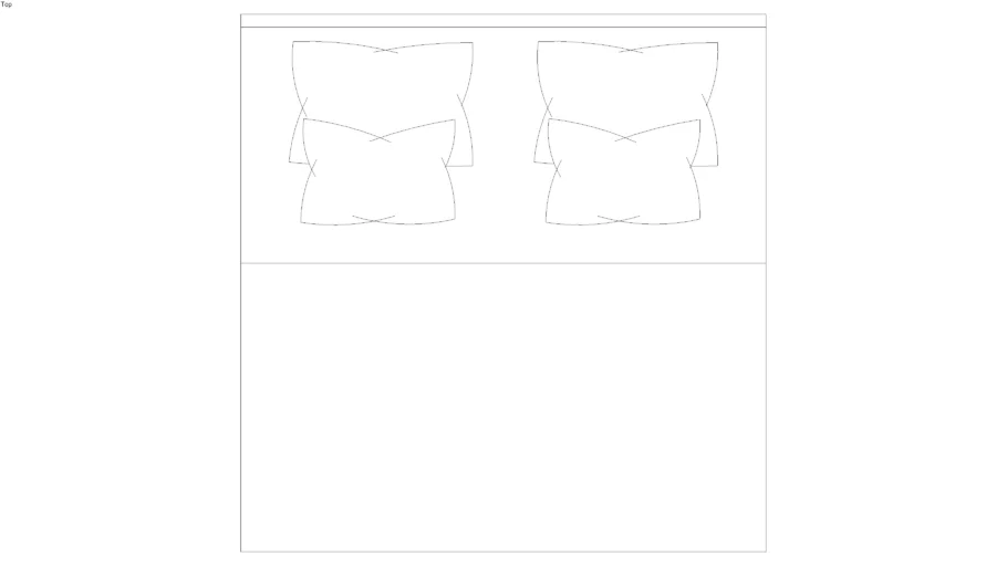 2d_bed_double | 3D Warehouse