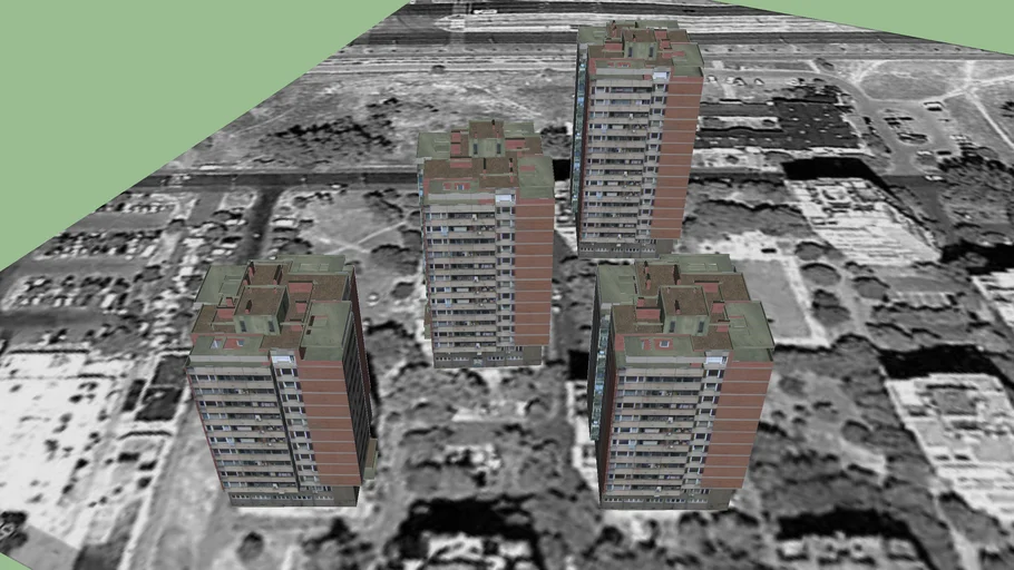 Blok 45, Jurija Gagarina br. 205, 207, 211, 217, Novi Beograd | 3D ...