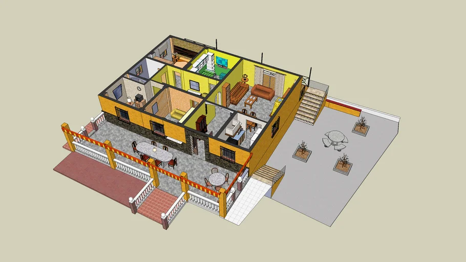Chalet sin jardin | 3D Warehouse