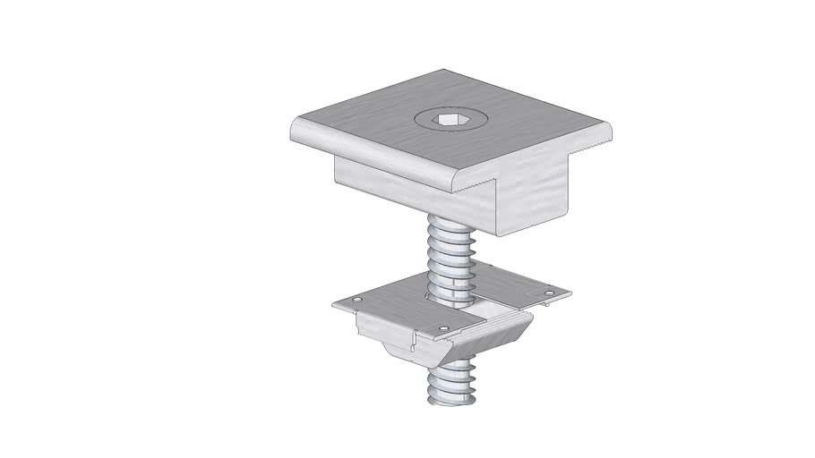 Mid Clamp 30 mm.(with Ground Plate) | 3D Warehouse