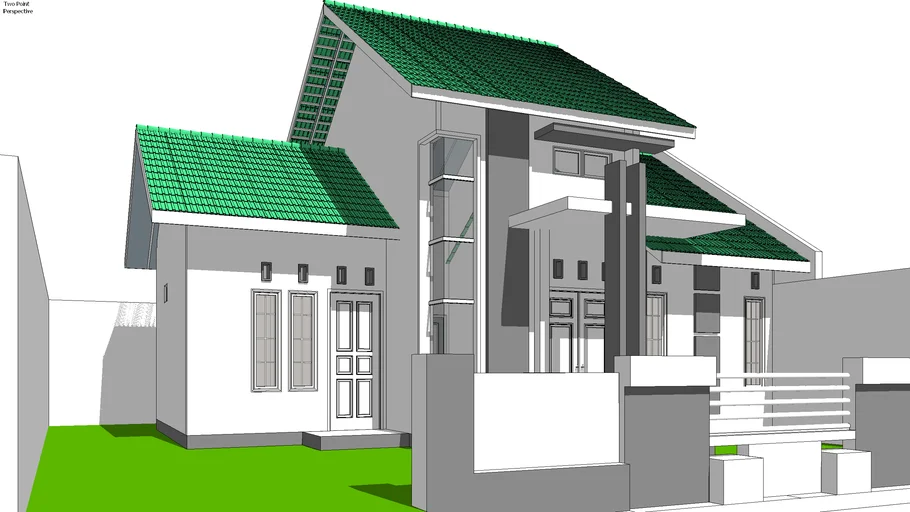 Rumah Minimalis type 54 | 3D Warehouse