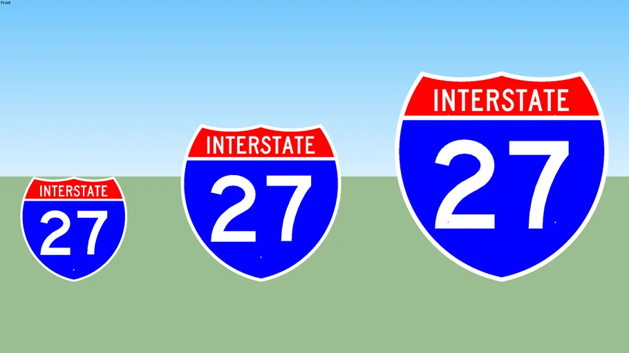 Interstate 27 Sign | 3D Warehouse