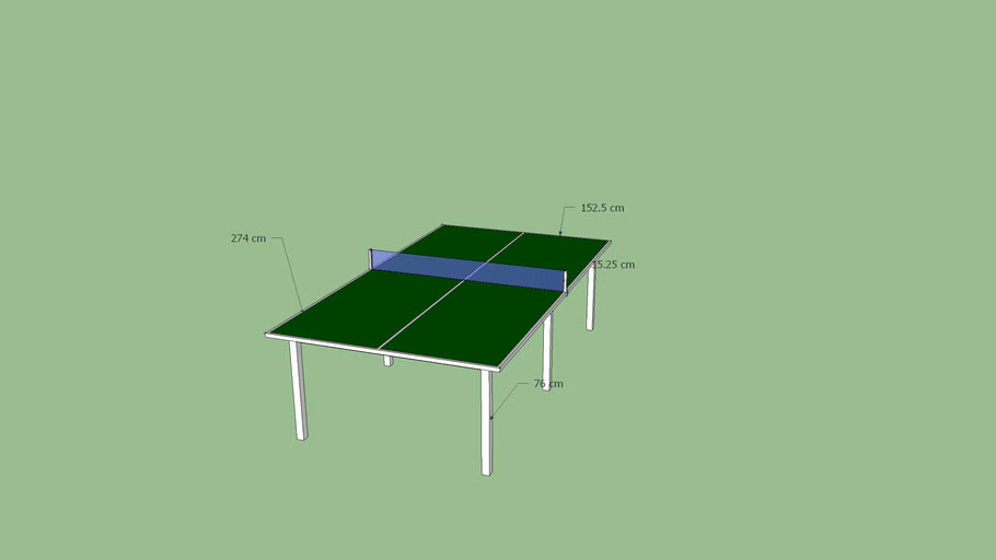 Meja Ping Pong | 3D Warehouse