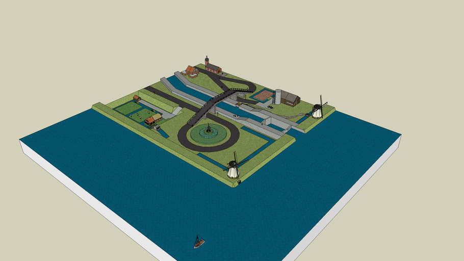 Polder model | 3D Warehouse