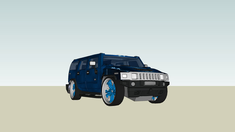 de-'line'd pimped hummer h2 | 3D Warehouse