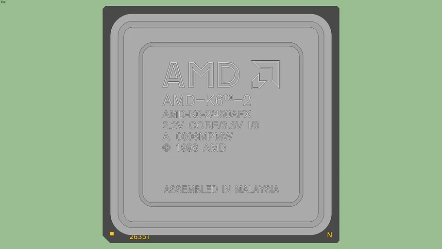 AMD K6-2 (AMD-K6-2/450AFX) | 3D Warehouse