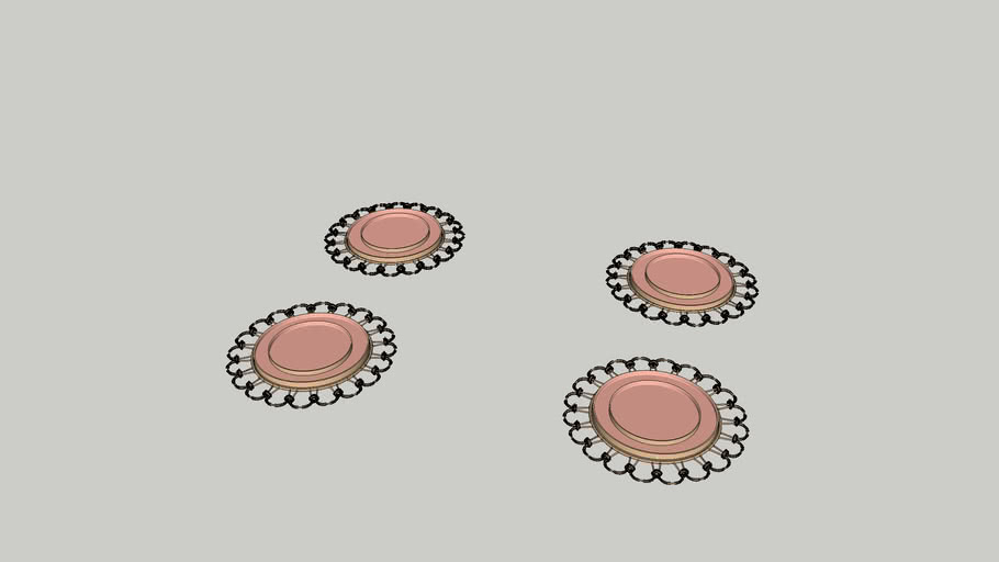 place mat and dinner set | 3D Warehouse