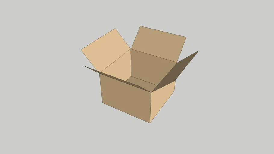 Tutorial Cardboard Box | 3D Warehouse