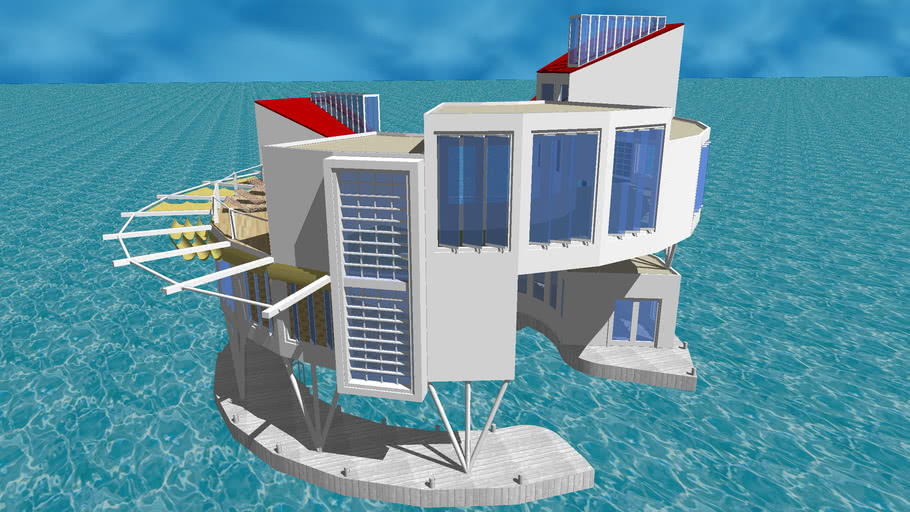 Floating Modern Home | 3D Warehouse
