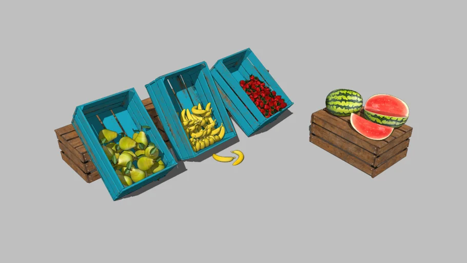 Fruit boxes | 3D Warehouse
